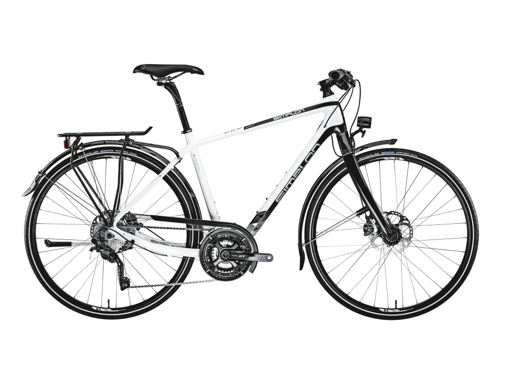 Trekkingrad Damen Herren Wave Trapez Carbon Alu